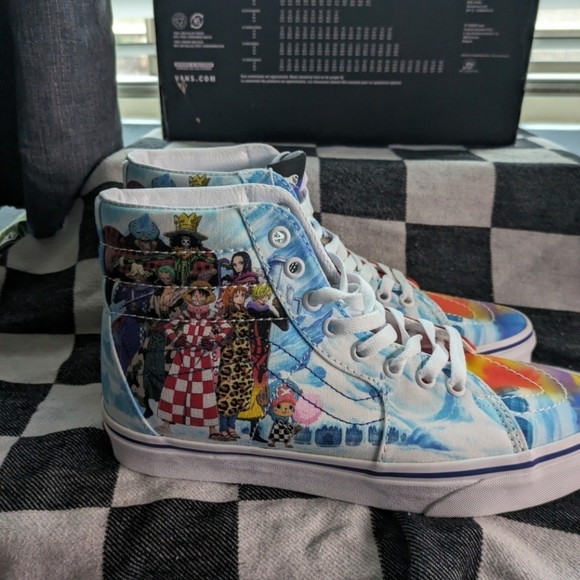 Vans | Shoes | Vans Sk8 Hi X One Piece Men 7 Punk Hazard Multicolor ...